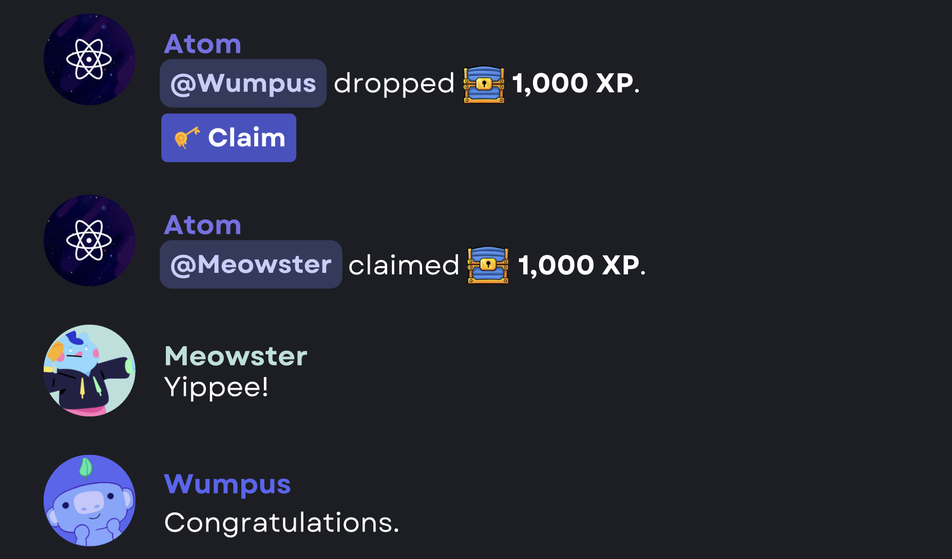 Atom | #1 Discord Leveling Bot