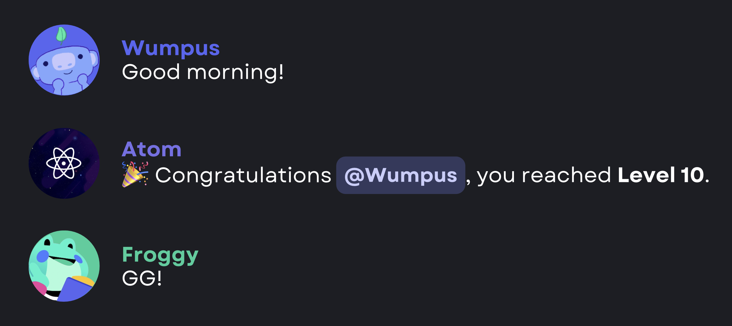Atom | #1 Discord Leveling Bot